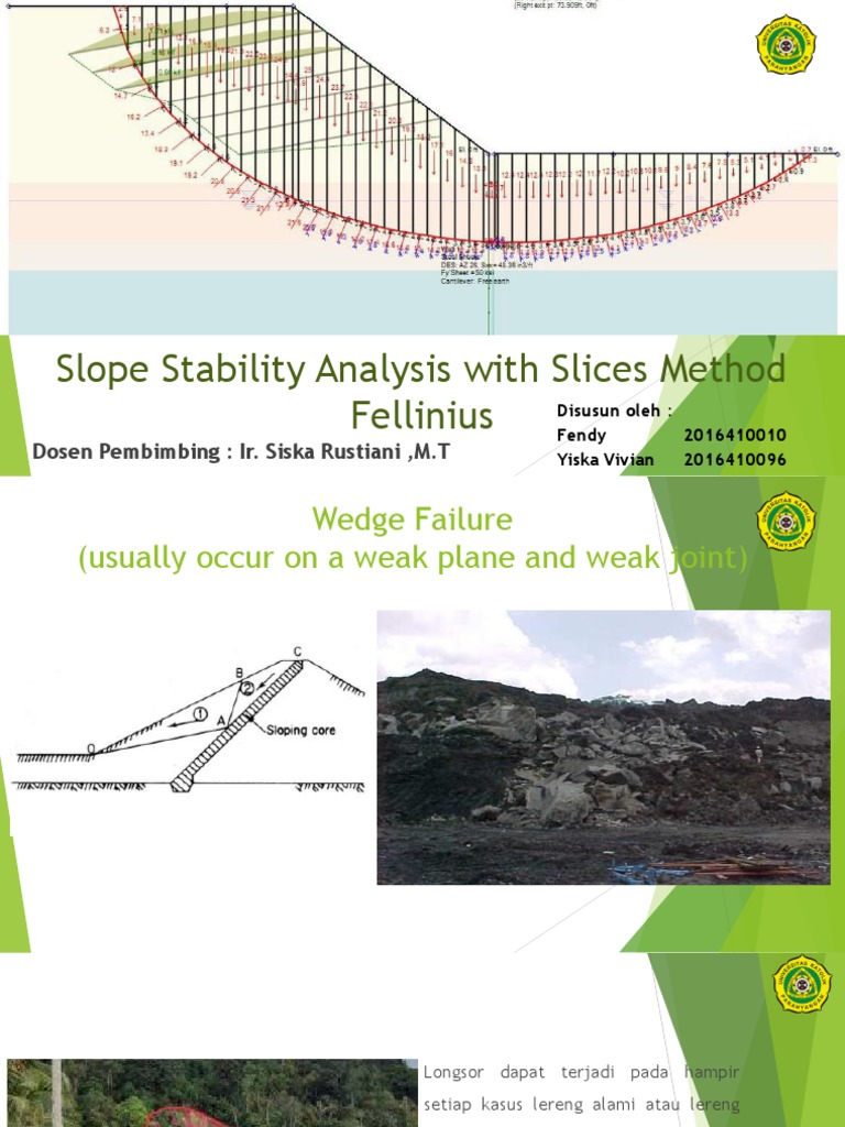 Analisis Stabilitas Lereng Metode Slice | PDF | Sains & Matematika