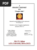 AICTE Activity Points Programme - Report Template | PDF | Vocational ...