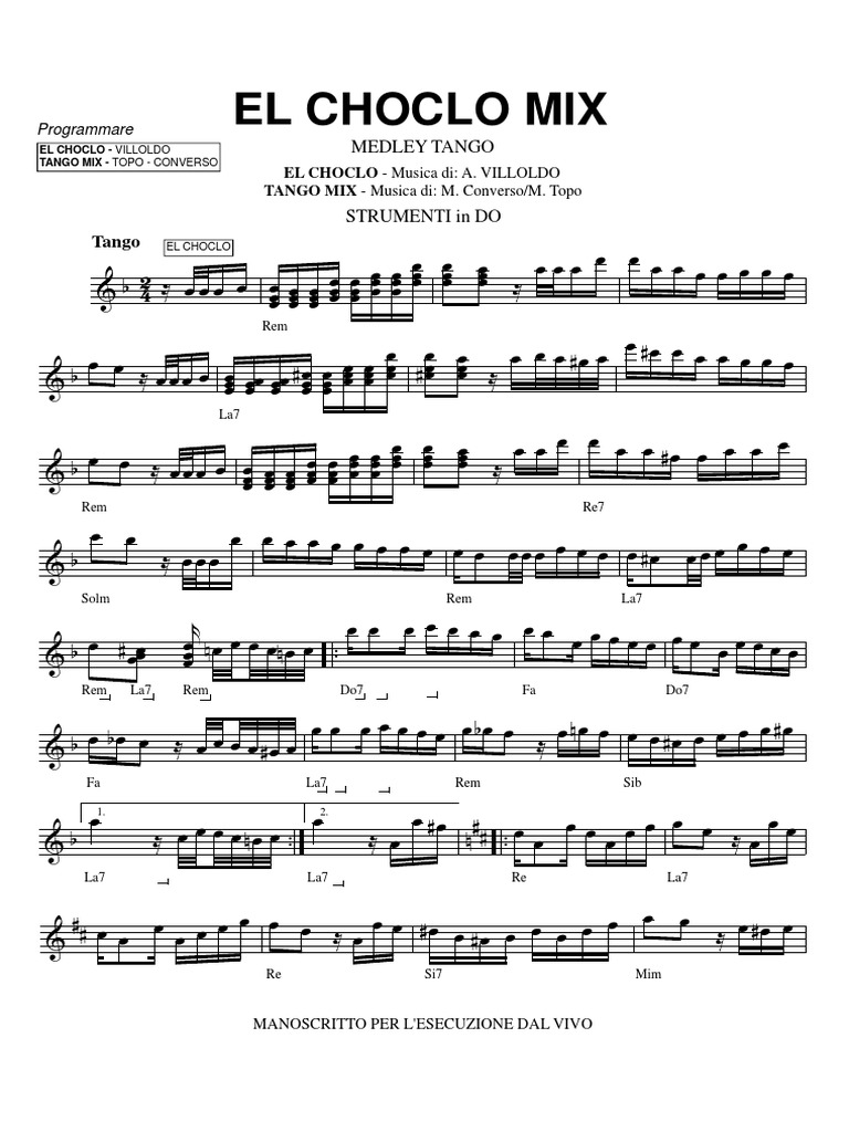 El Choclo Mix PDF | PDF