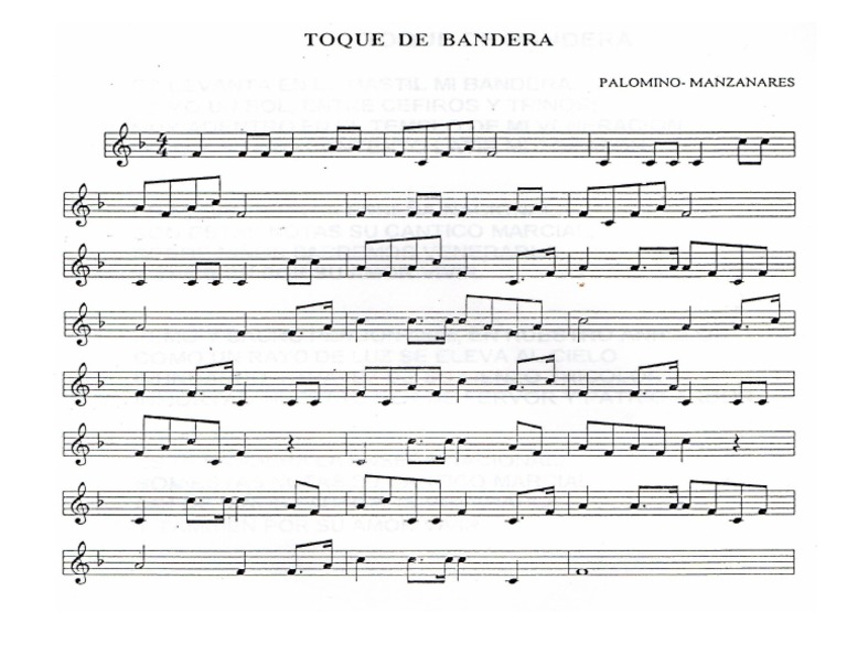 Toque de Bandera para Flauta Dulce | PDF