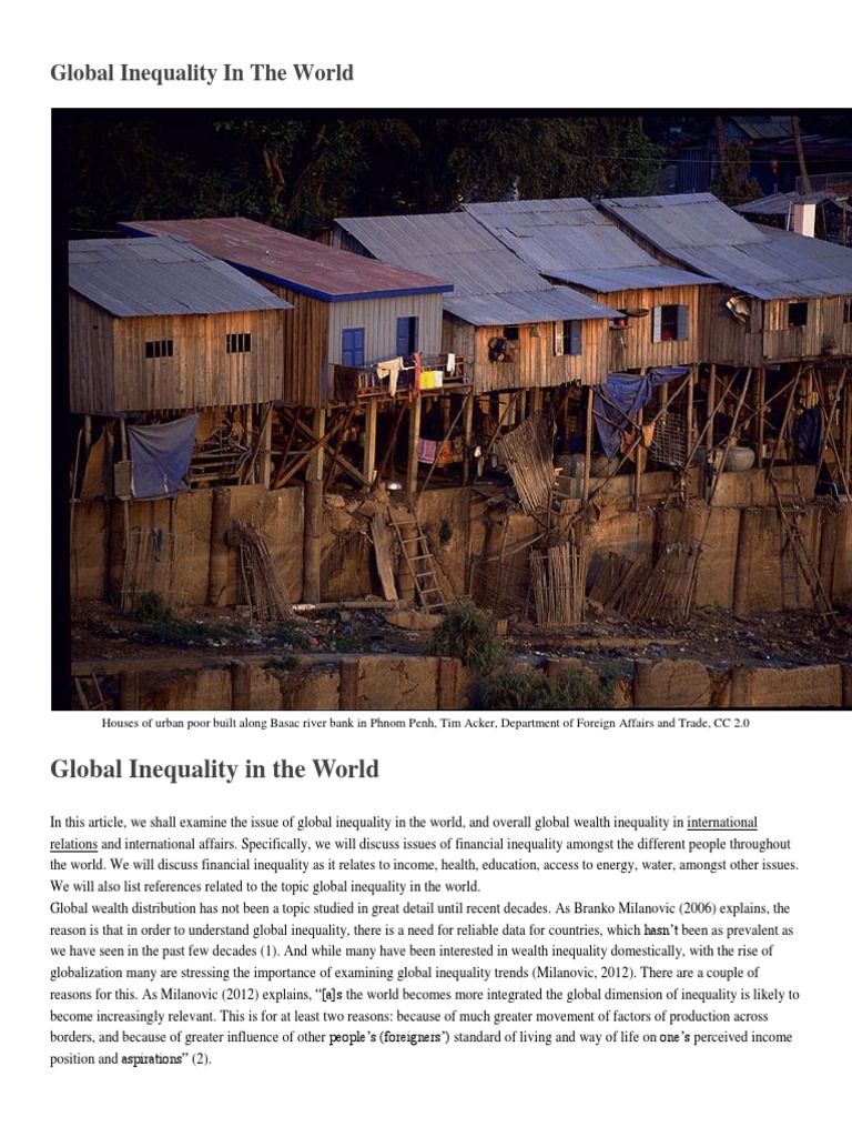 Global Inequality in The World | PDF | Economic Inequality ...