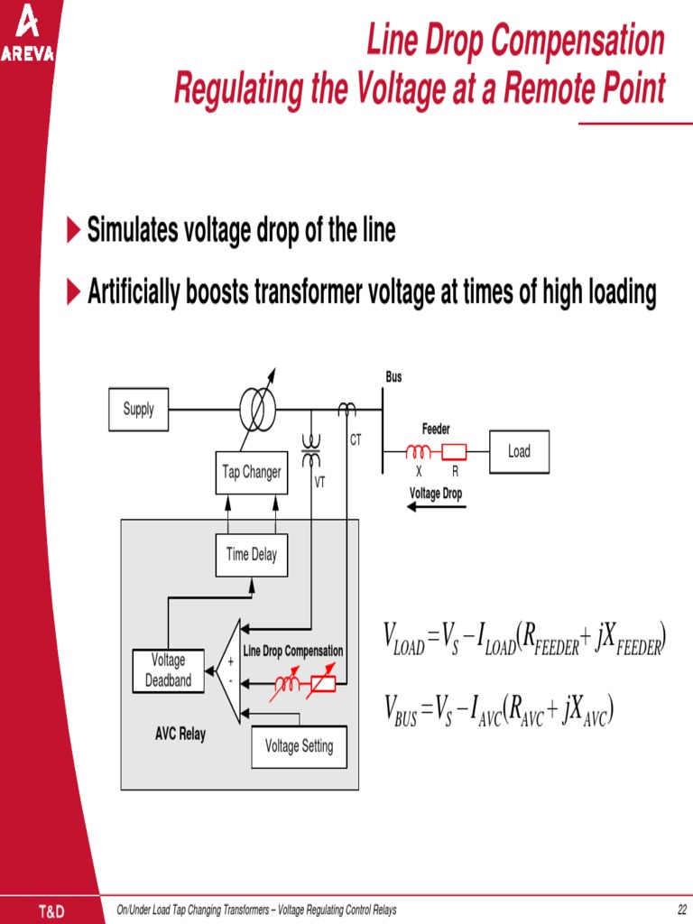 Line Drop Compensation Regulating The Voltage at A Remote Point | PDF
