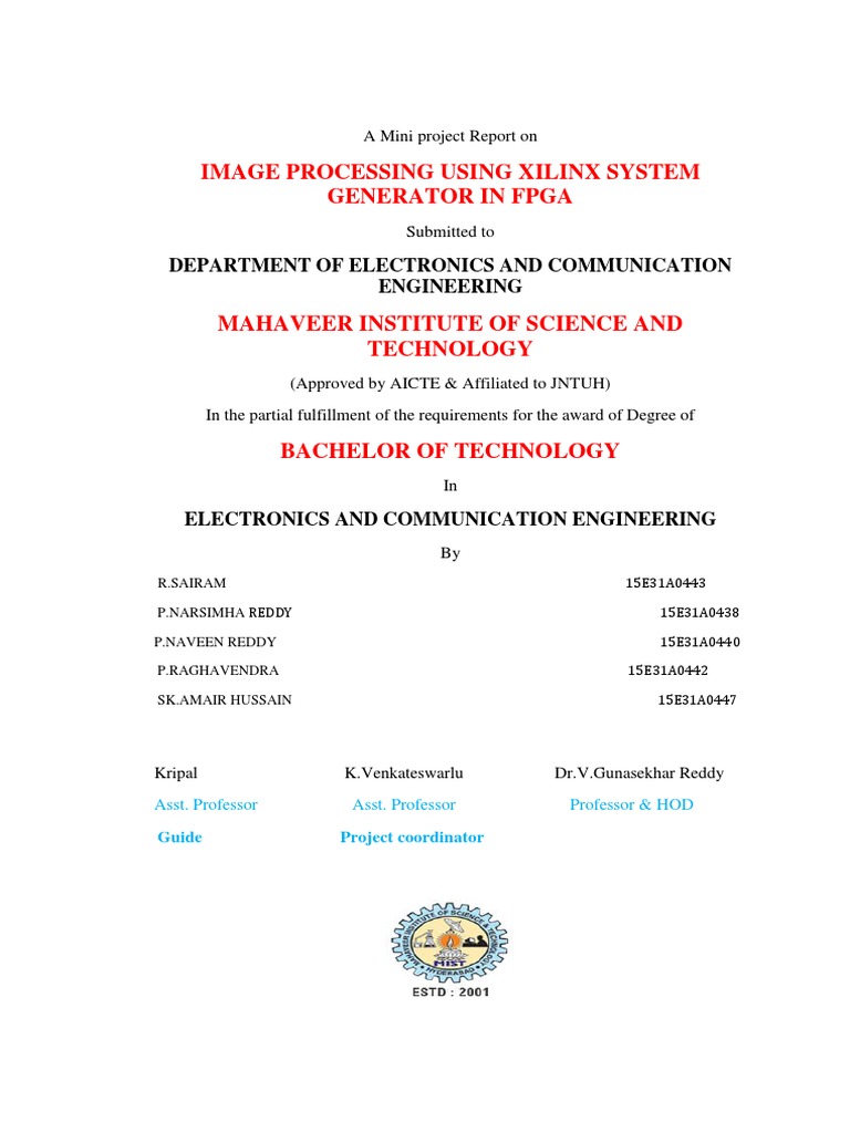Image Processing Using Xilinx System Generator | PDF | Data Compression | Scientific Modeling