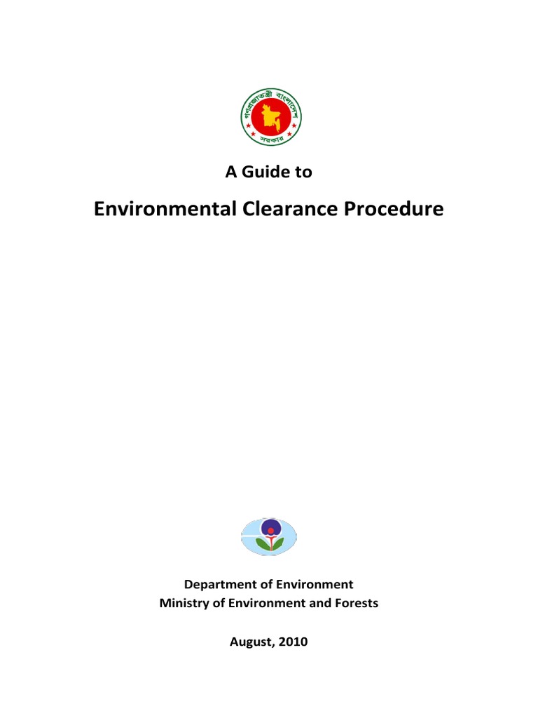Environmental Clearance Procedure | PDF | Environmental Protection ...
