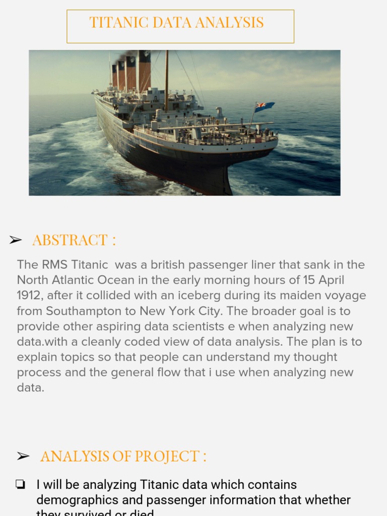 Titanic Data Analysis | PDF | Statistical Classification | Data Analysis