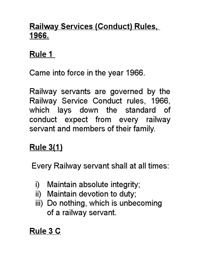 Conduct Rules of Indian Government Employee | PDF | Sexual Harassment ...