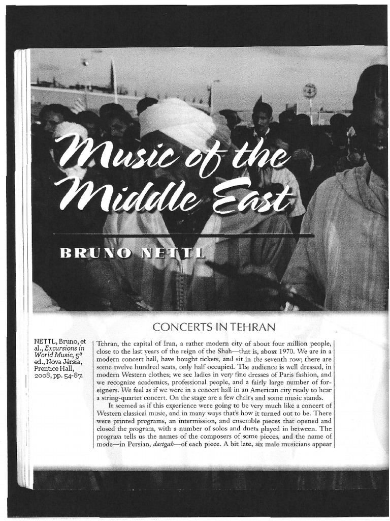 Nettl. Music of The Middle East PDF | PDF | String Instruments | Singing