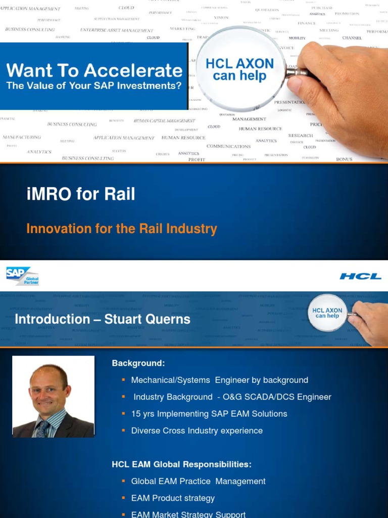 HCL AXON iMRO For Rail - Sapphire12 PDF | PDF | Sap Se | Business