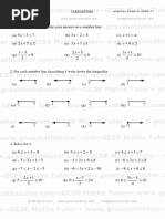 Solving Quadratic Equations by Factorisation Worksheet #01, Algebra ...