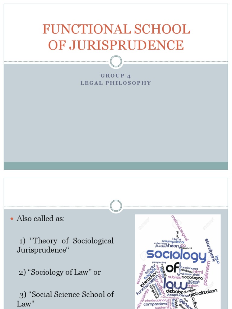 Functional School | PDF | Jurisprudence | Sociology
