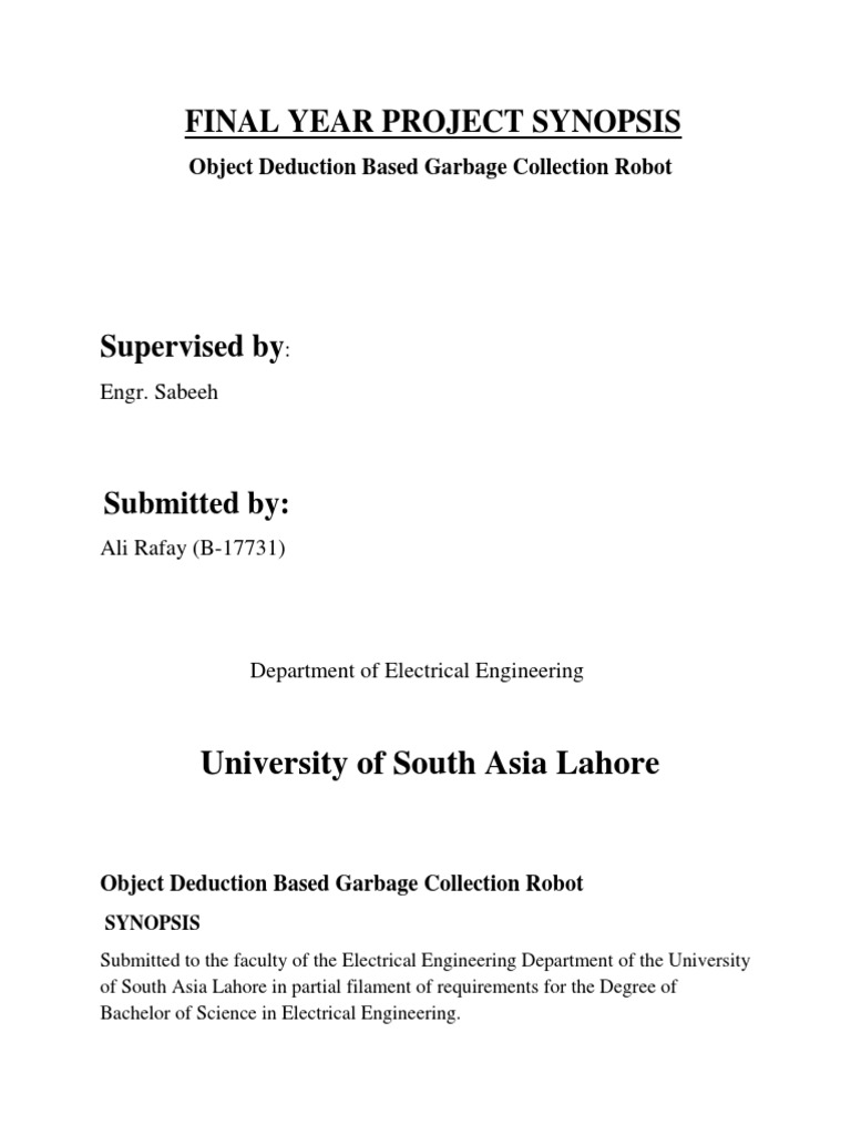 Garbage Collection Robot | PDF | Robot | Robotics