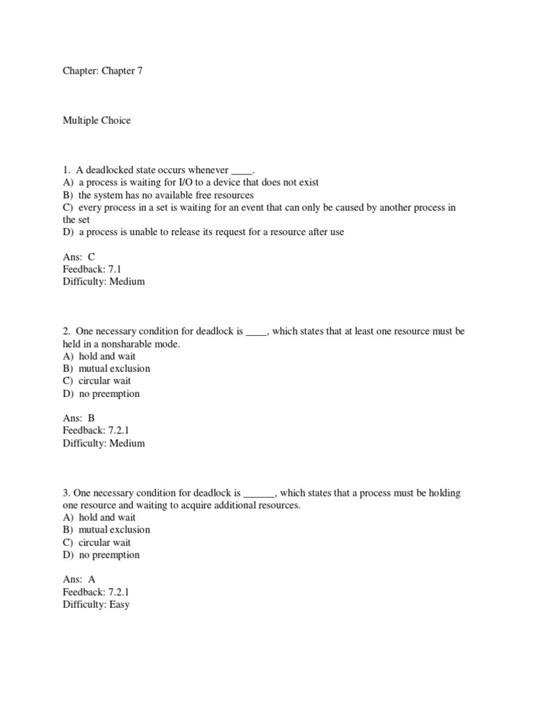 Ch7 Operating System Concepts Pdf Concurrent Computing Computer