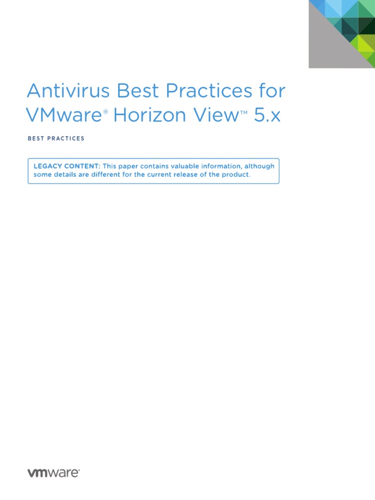 Best Practice Security VMware Horizon | PDF | Antivirus Software ...