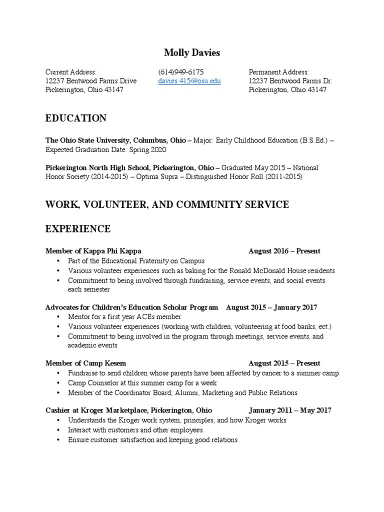 Resume Copy2 | PDF | Behavior Modification | Cognition