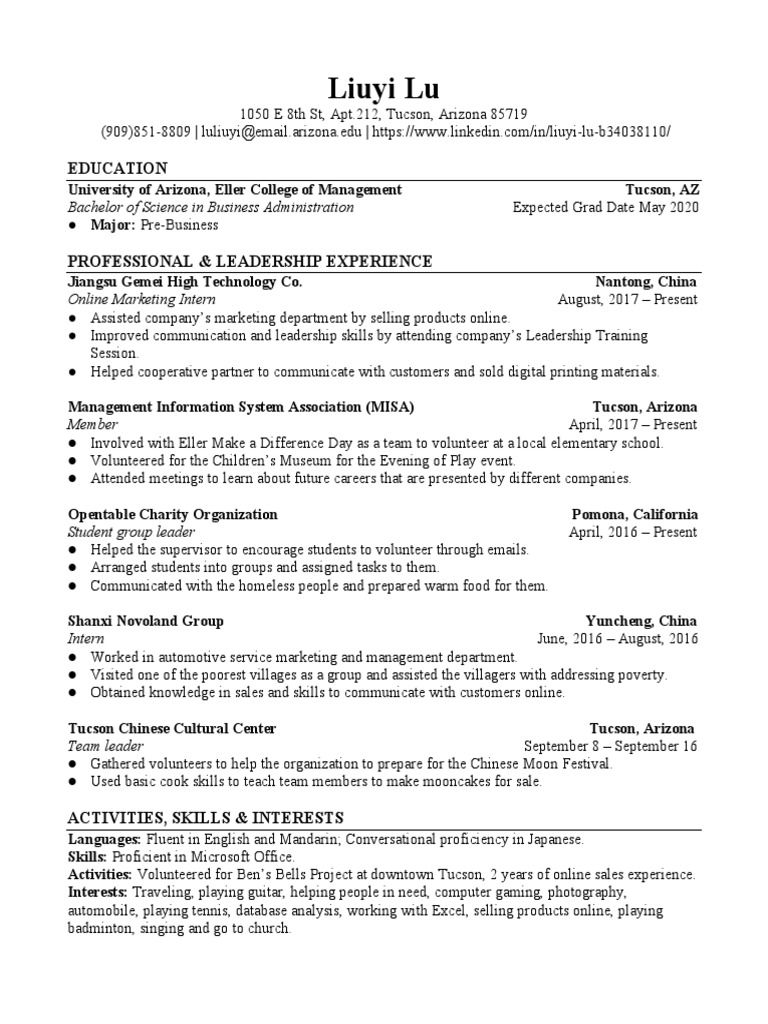 Resume CPP 2 | PDF | Behavior Modification | Communication