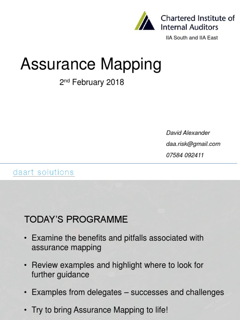 Assurance Mapping David Alexander PDF | PDF | Internal Control | Audit