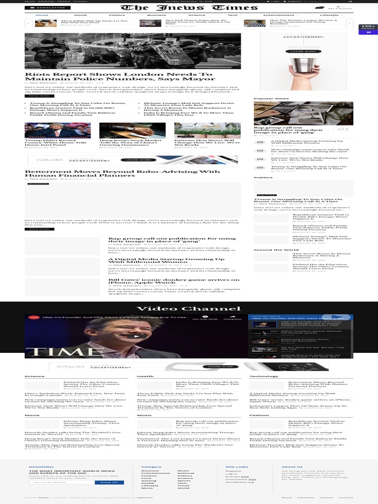 Newspaper - Best WordPress Theme For World News, Newspaper & Magazine ...