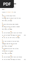 DON'T WORRY BE HAPPY - Beginner Ukulele Chord Chart PDF | PDF | Song ...