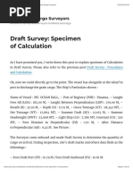 Draft Survey Formula | PDF | Teaching Methods & Materials