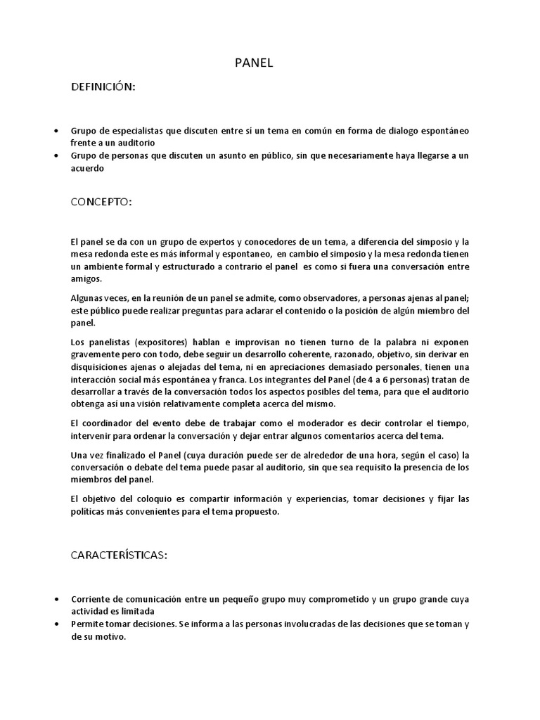 El Panel | PDF | Información | Marketing