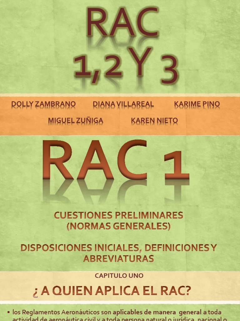 Rac - Diapositivas | PDF | Aeropuerto | Aviación