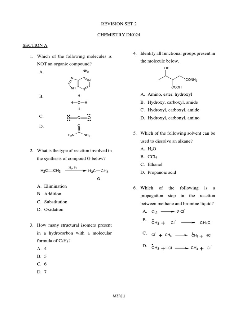 Set 2 PSPM Dk024 | PDF | Amide | Alkene