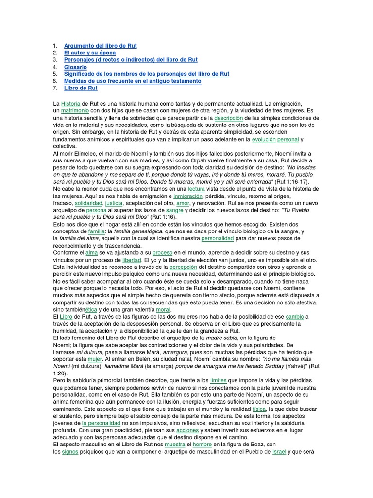 Ruth 2 | PDF | Libro de rut | Noemí (figura bíblica)