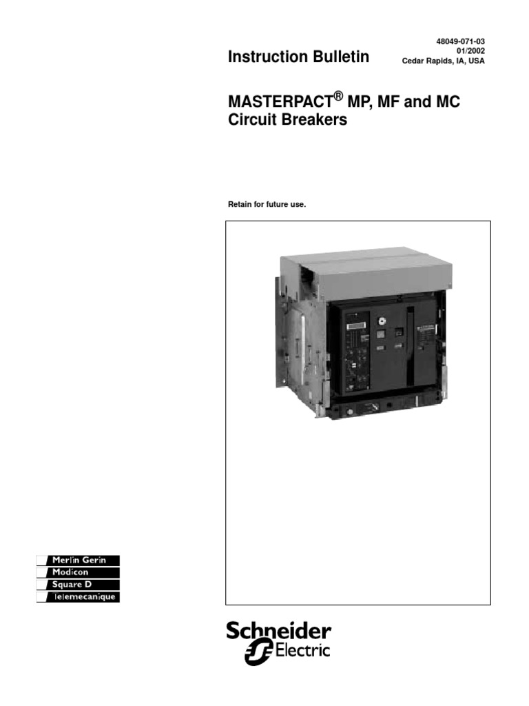 Square D and Merlin Gerin MP and M Manual PDF | PDF | Elevator | Power ...