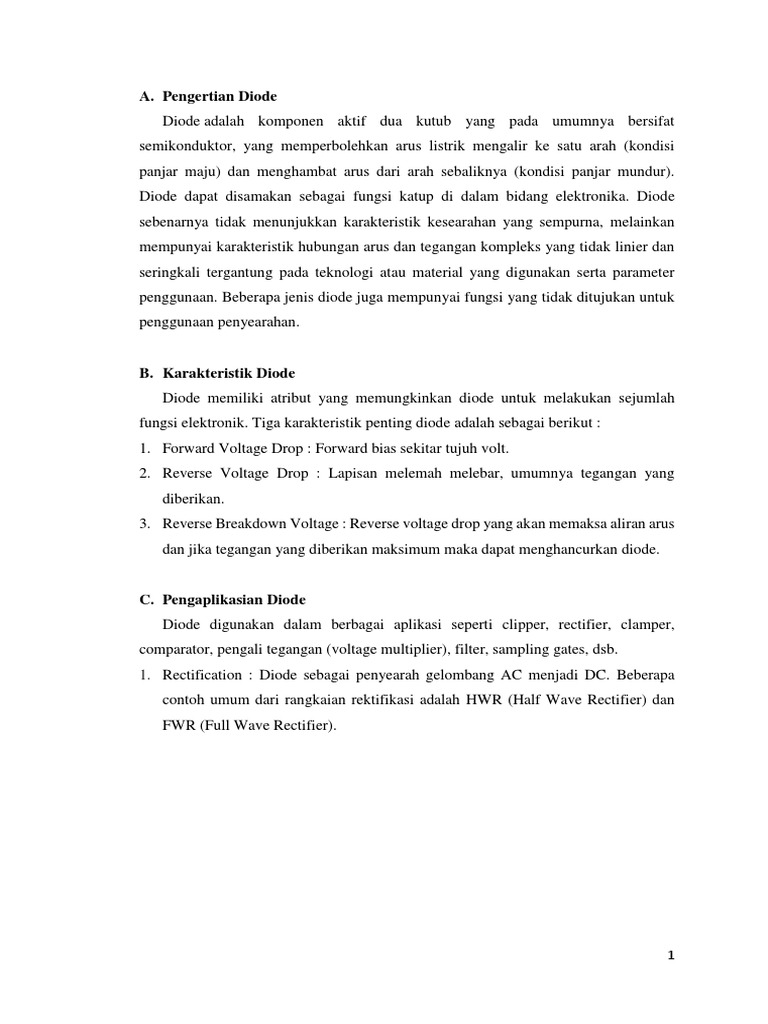 Makalah Tipe Dioda | PDF