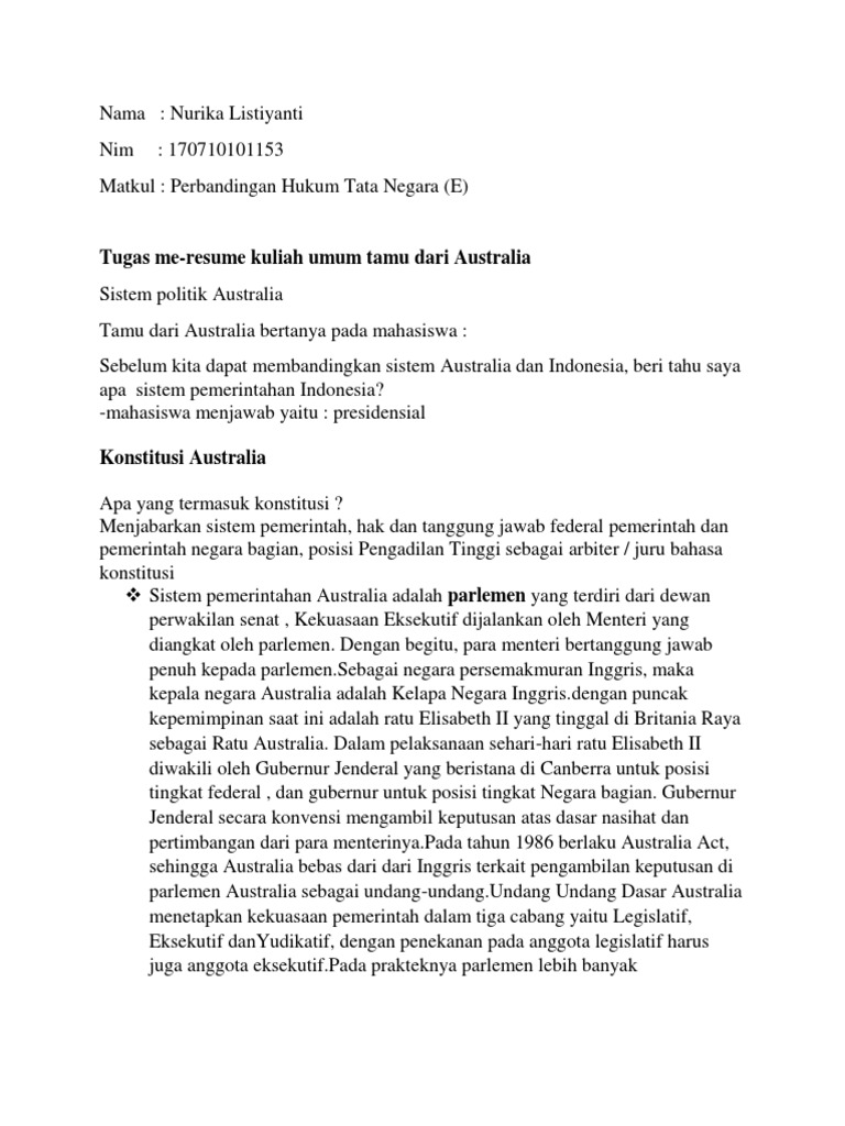 Tugas Perbandingan HTN | PDF