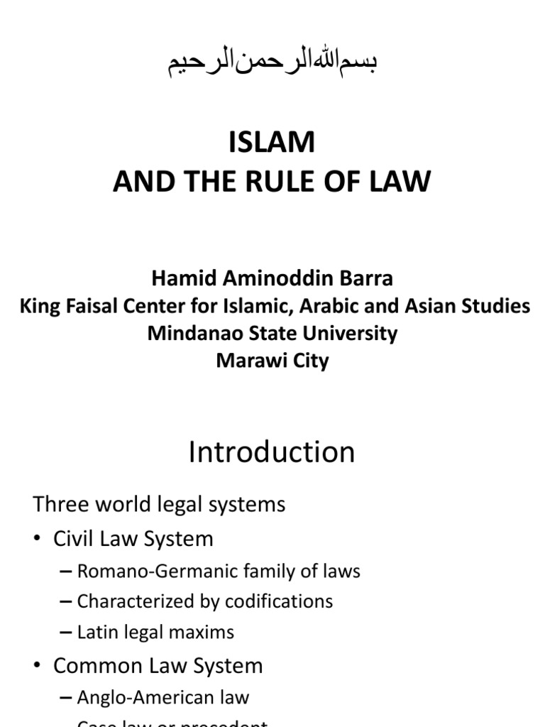 Understanding Islamic Law and Shari'ah | PDF | Sharia | Quran