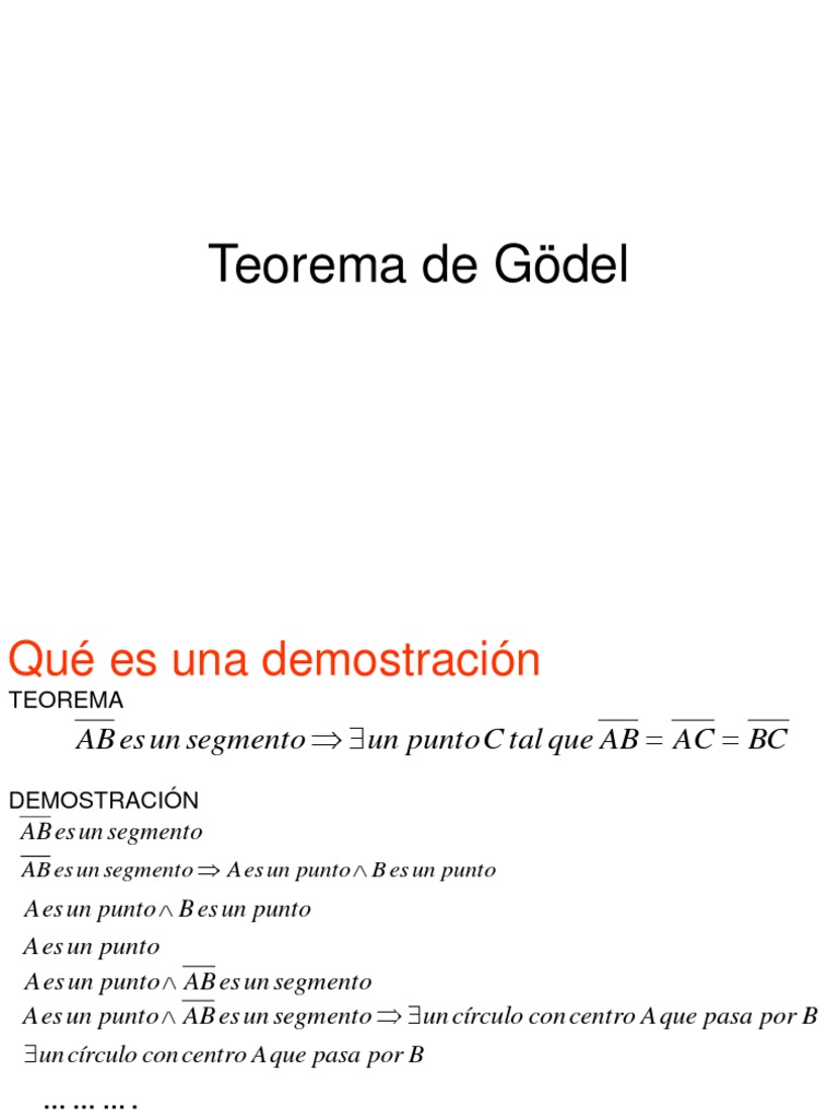 Teorema de Godel | PDF | Axioma | Prueba matemática