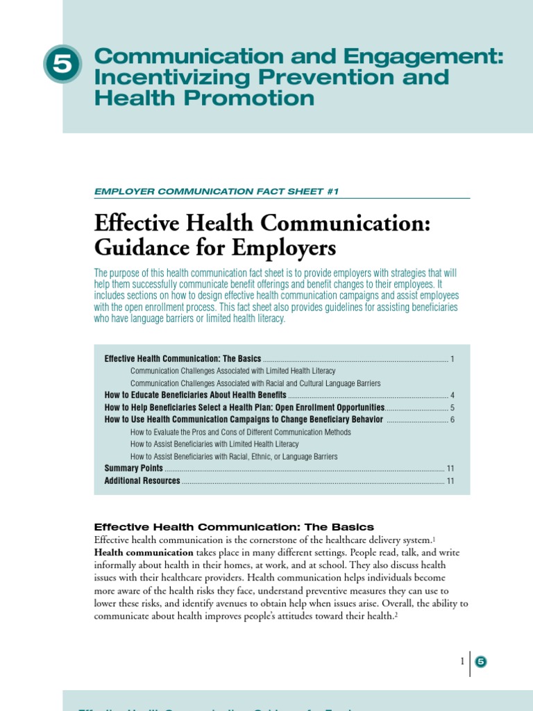 5 Healthcommunication | PDF | Internet | Literacy