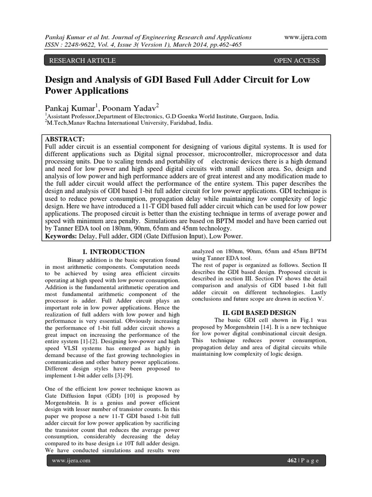 Gdi PDF | PDF | Logic Gate | Cmos