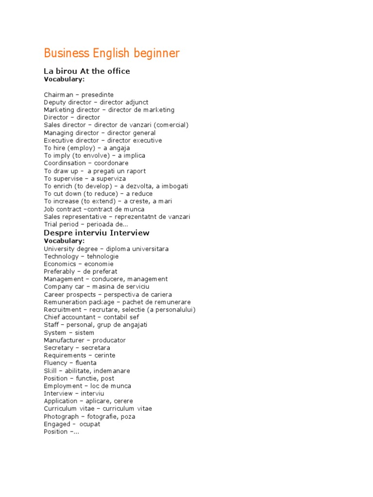 Business English Beginner | PDF | Marketing | Credit