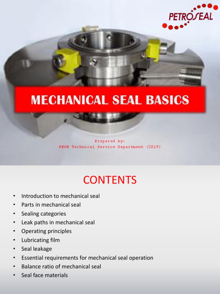 Mechanical Seal Basics | PDF | Materials | Chemistry