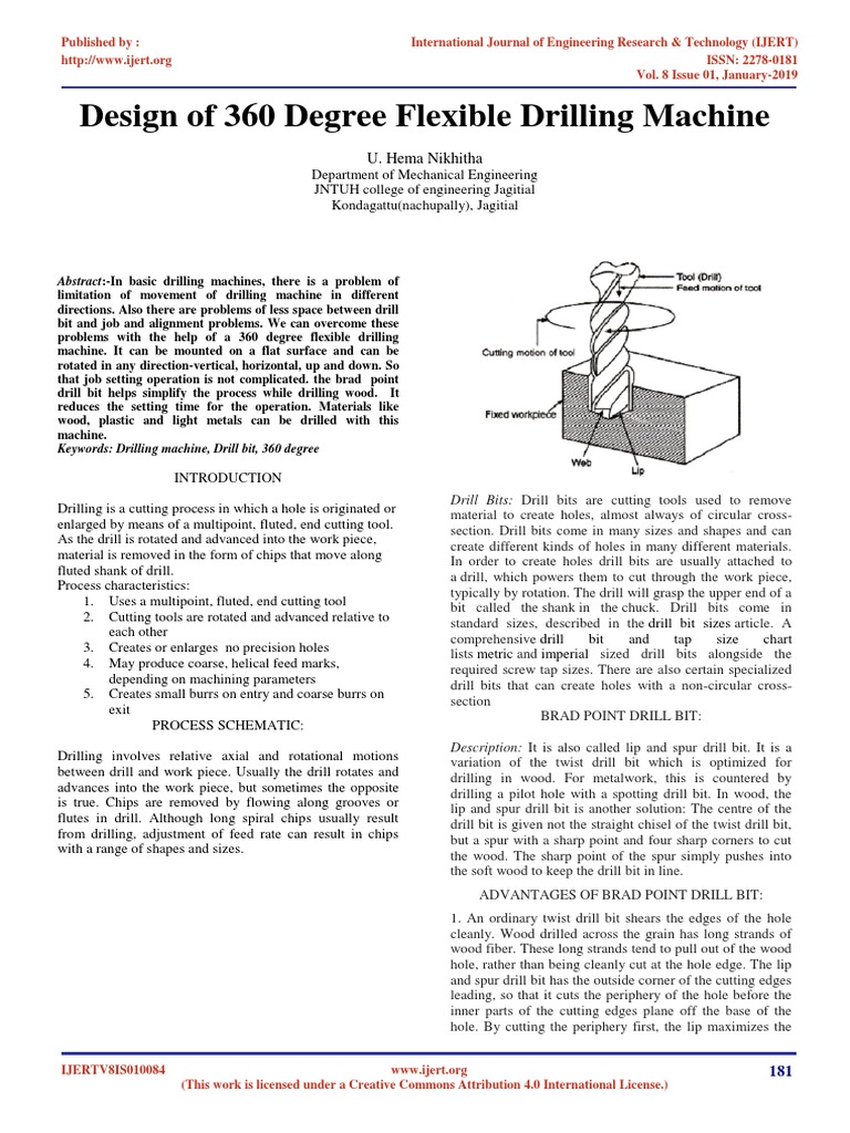 Design of 360 Degree Flexible Drilling Machine IJERTV8IS010084 | PDF ...