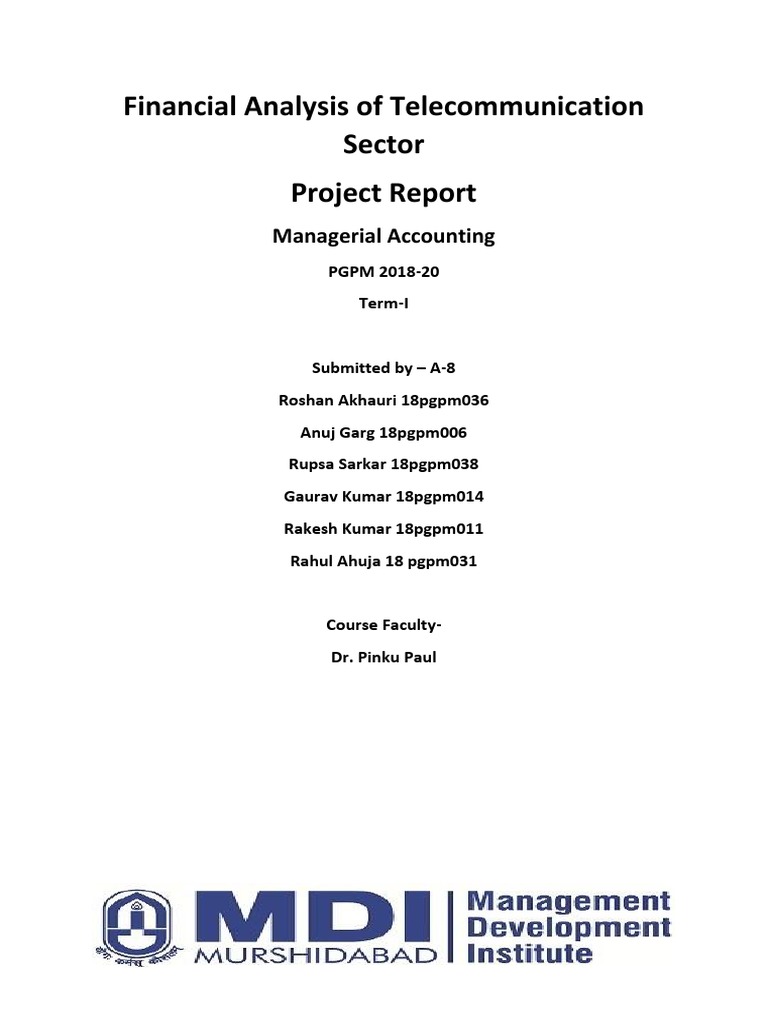 Financial Analysis of Telecommunication Sector | PDF | Income Statement ...