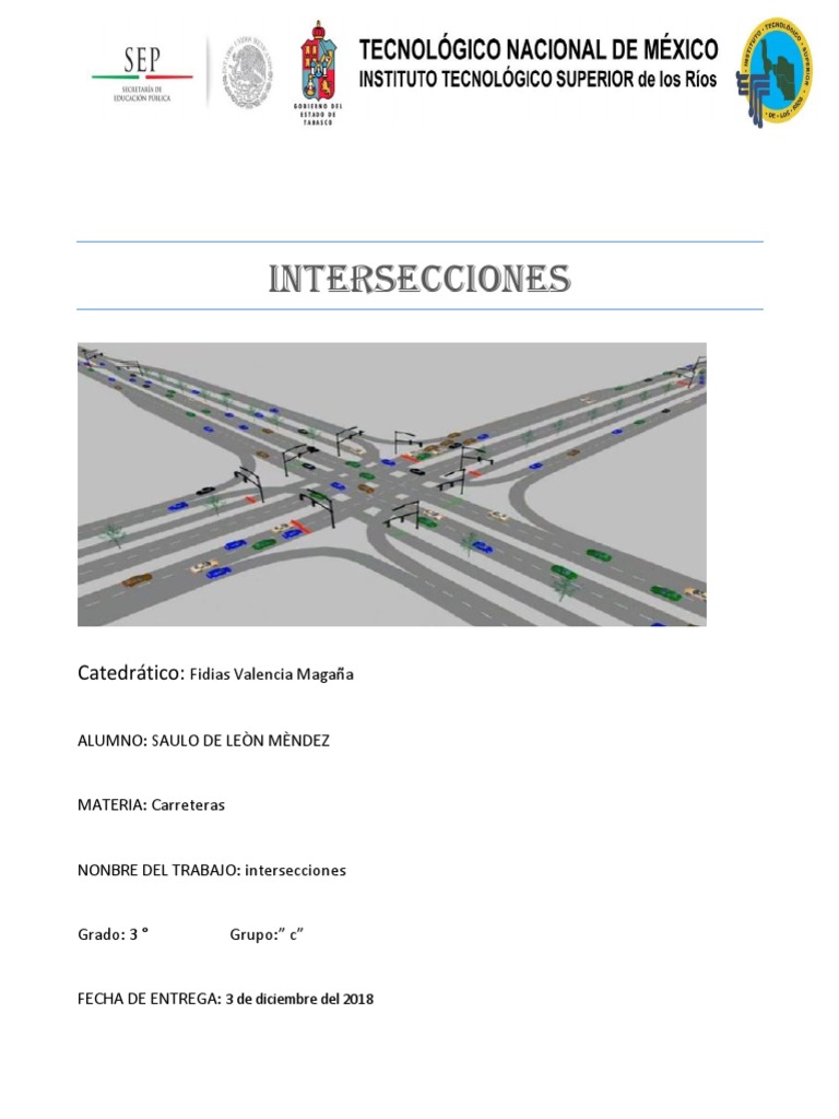 Tipos de Intersecciones | Intersección (carretera) | La carretera