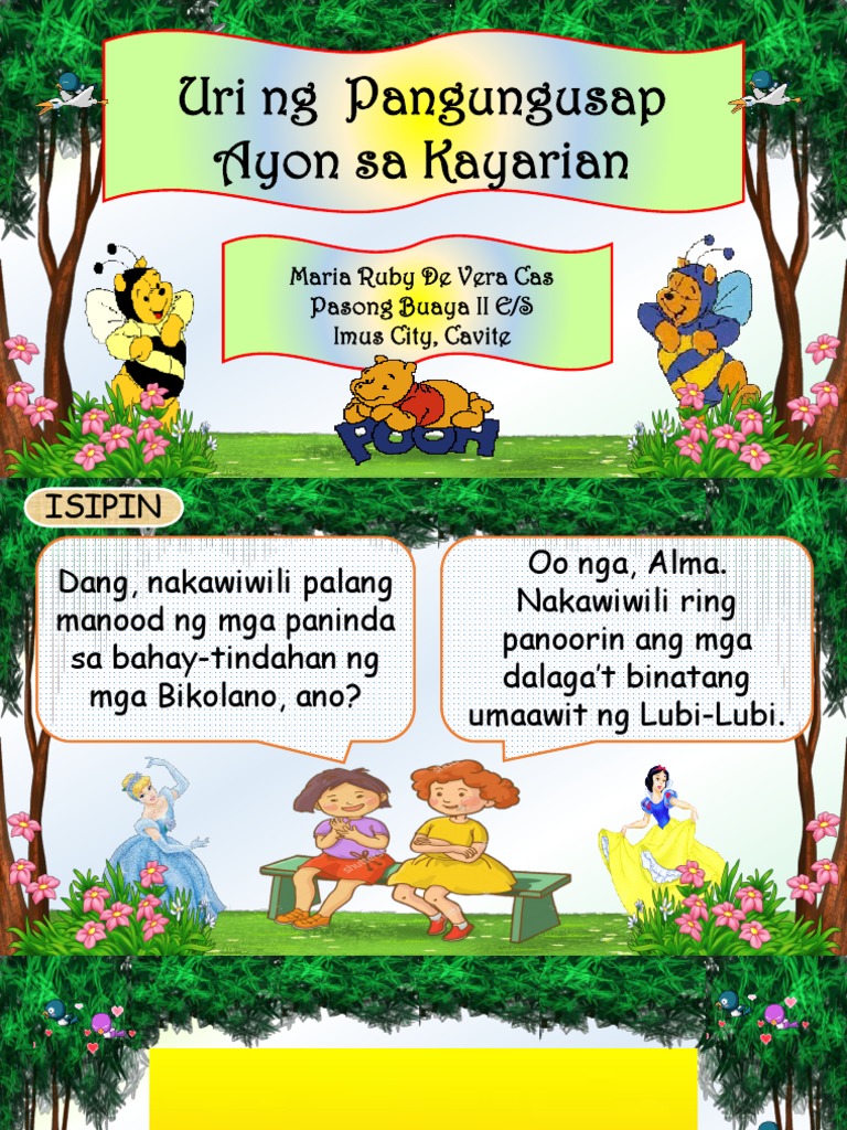 Uri ng Pangungusap Ayon sa Kayarian-Payak, Tambalan, o Hugnayan.pptx