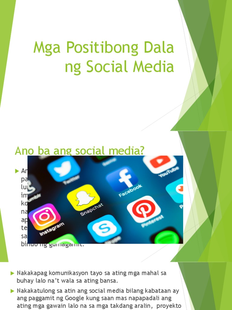 Mga Positibong Dala NG Social Media | PDF