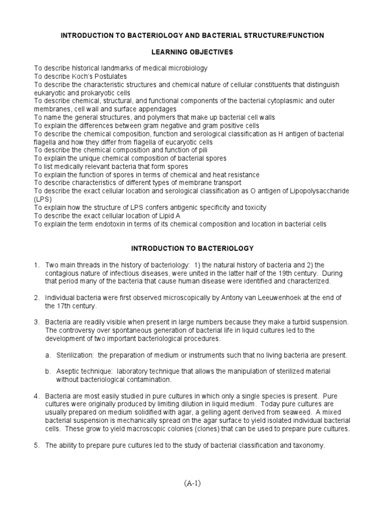 Bacteriology PDF | PDF | Bacteria | Cell Membrane