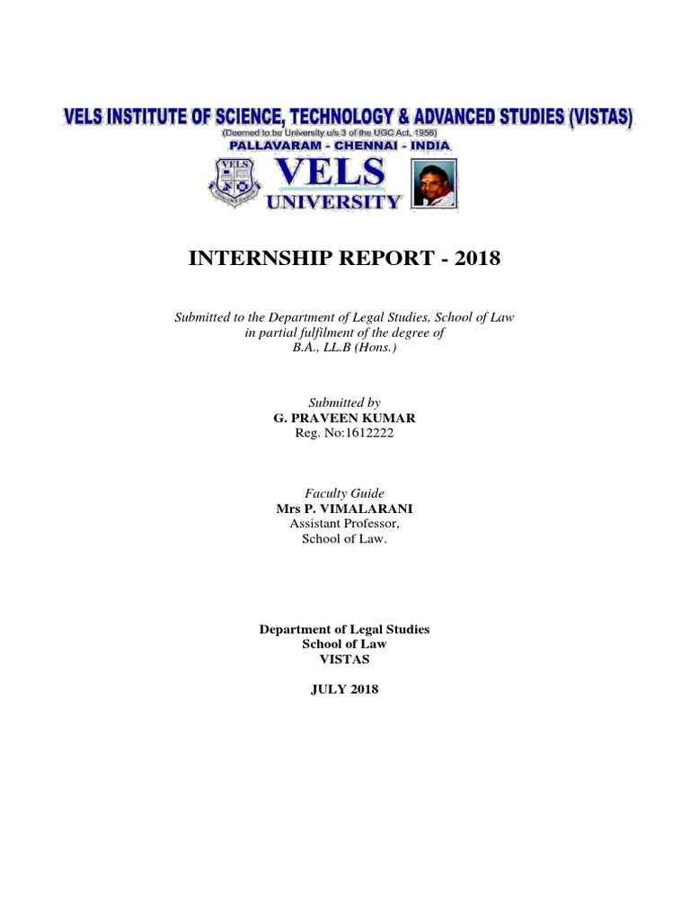 Report Front Page | PDF