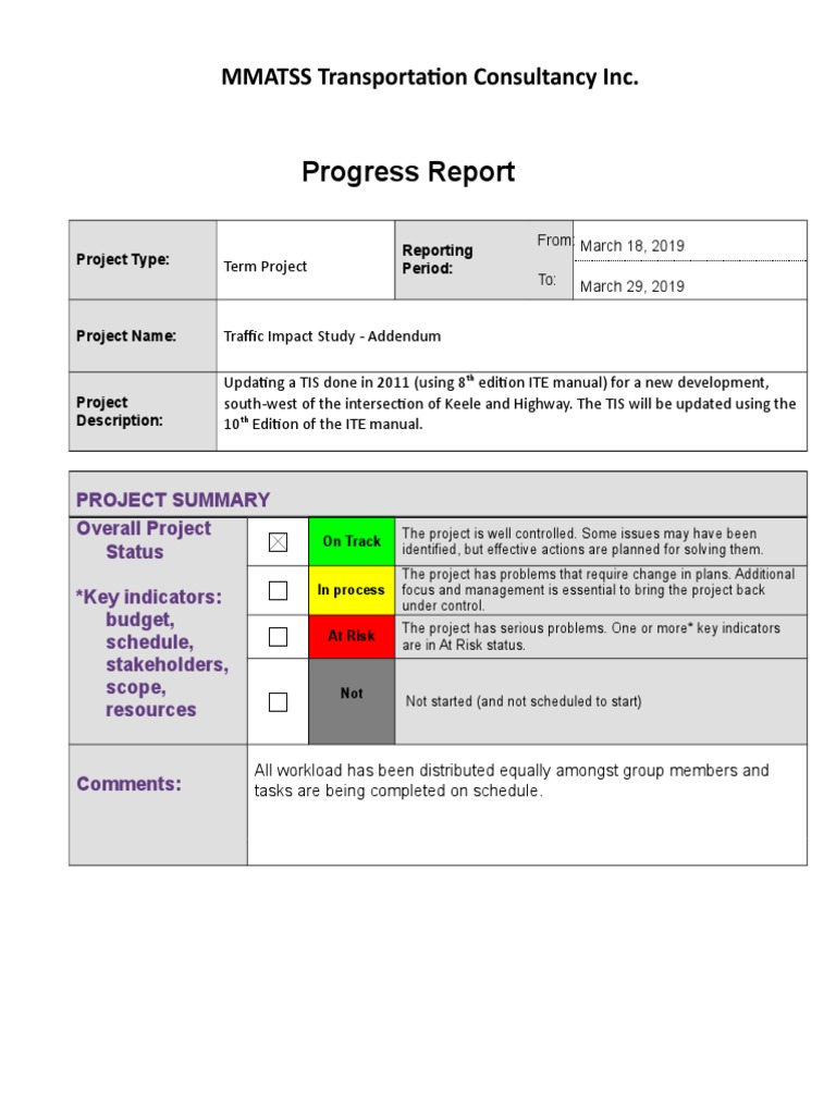 TRN Progress Report | PDF | Business