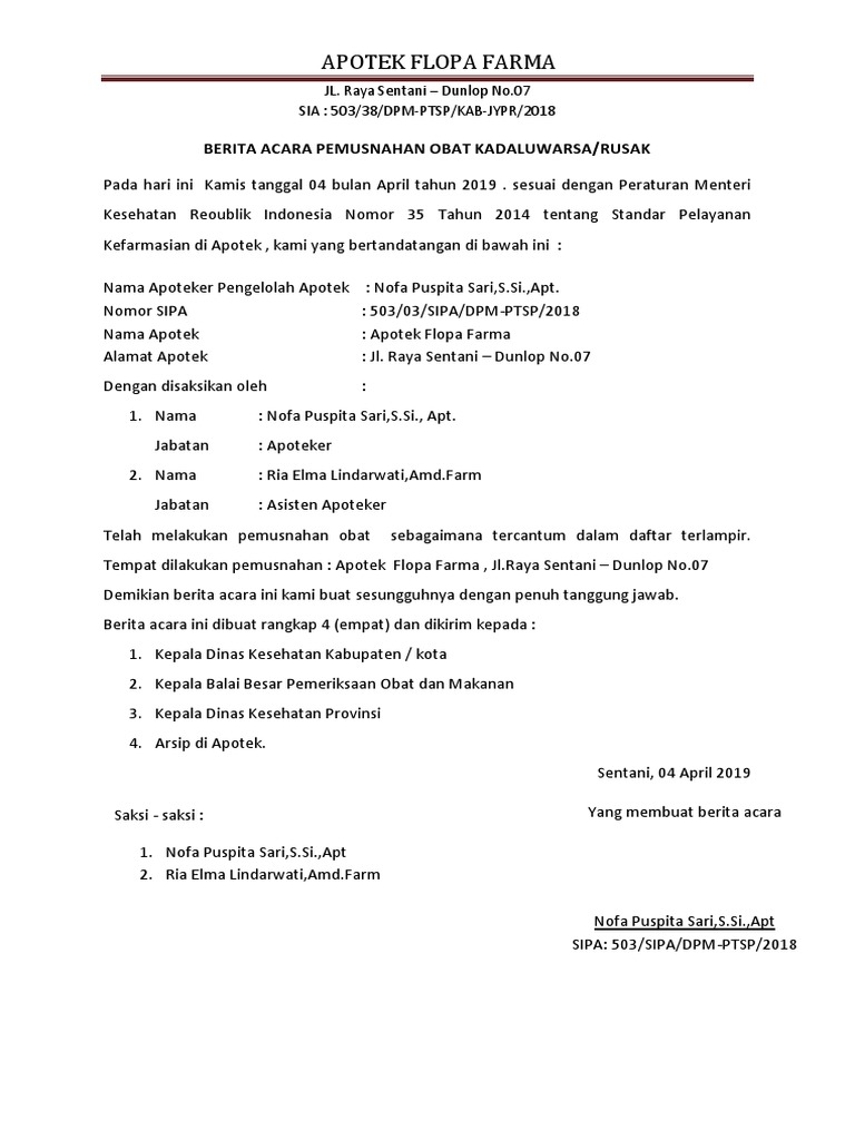 Bap Obat AP - Flopa | PDF