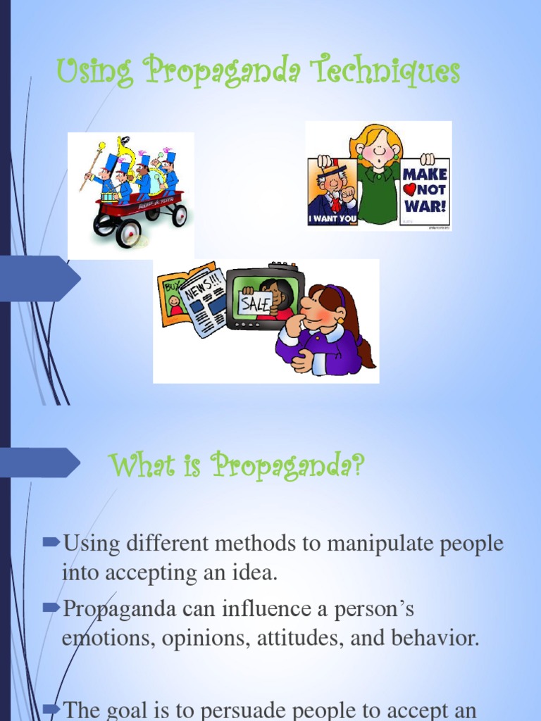 Using Propaganda Techniques | PDF | Propaganda | Emotions