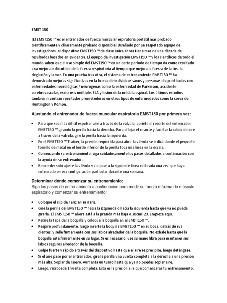 Emst 150 | PDF | Tos | Carrera