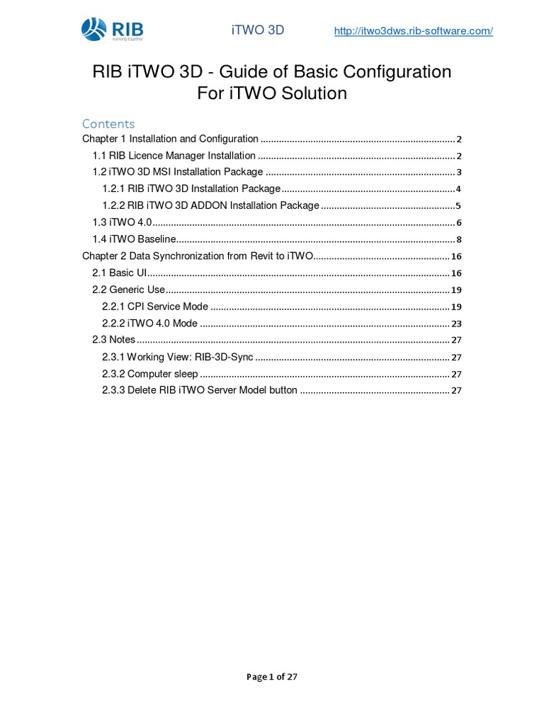 RIB Installation Guide | PDF | Autodesk Revit | Central Processing Unit
