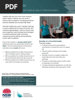 WSHA Post Fall Huddle Tool | PDF | Patient | Nursing