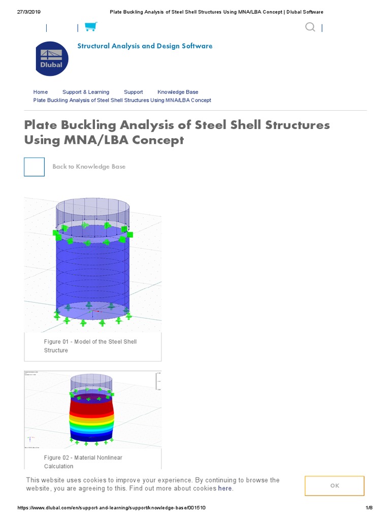 Plate Buckling Analysis of Steel Shell Structures Using MNA - LBA Concept - Dlubal Software ...